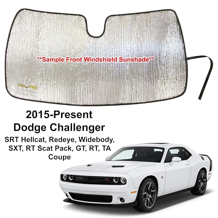 Buy YelloPro Custom Fit Automotive Reflective Front Windshield Sunshade ...