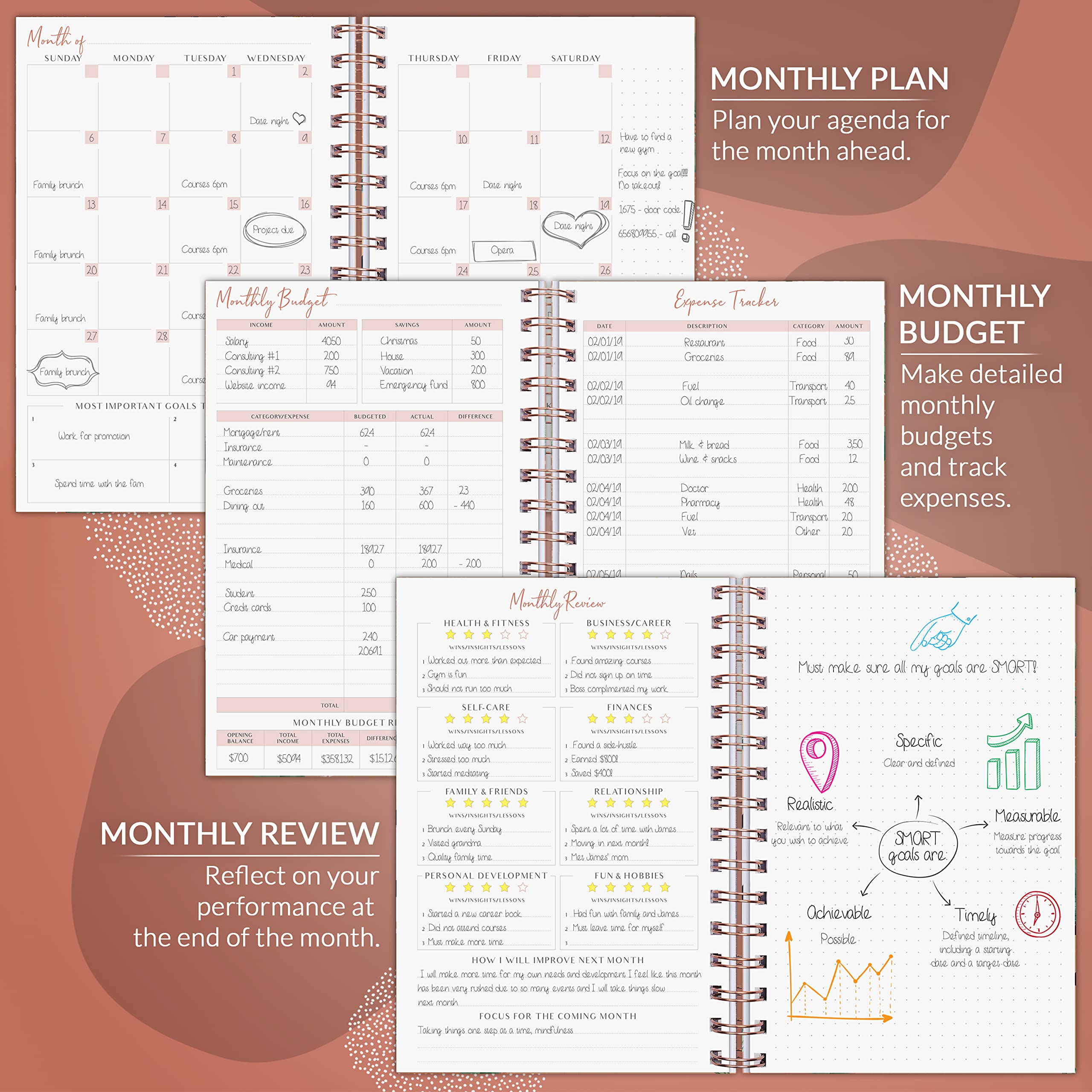 Snapklik.com : PLANBERRY Weekly Planner Undated Life Organizer & Budget ...