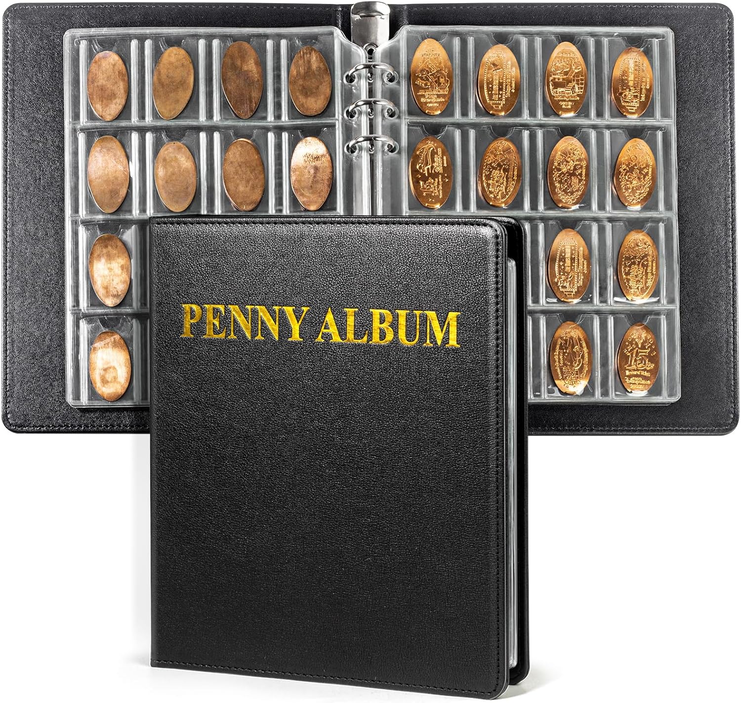 Amazon.com: Pressed Penny Holder, Pressed Penny Book Hold 190 Coins ...