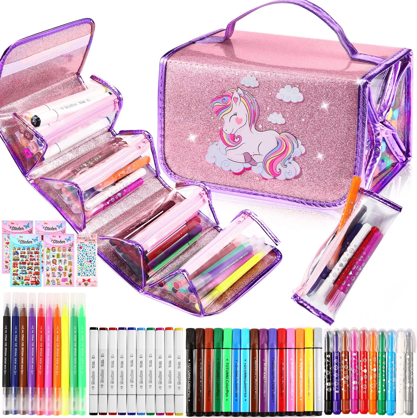 Amazon.com: Bluey Colouring Pens for Kids 48 Piece Set Colouring for ...