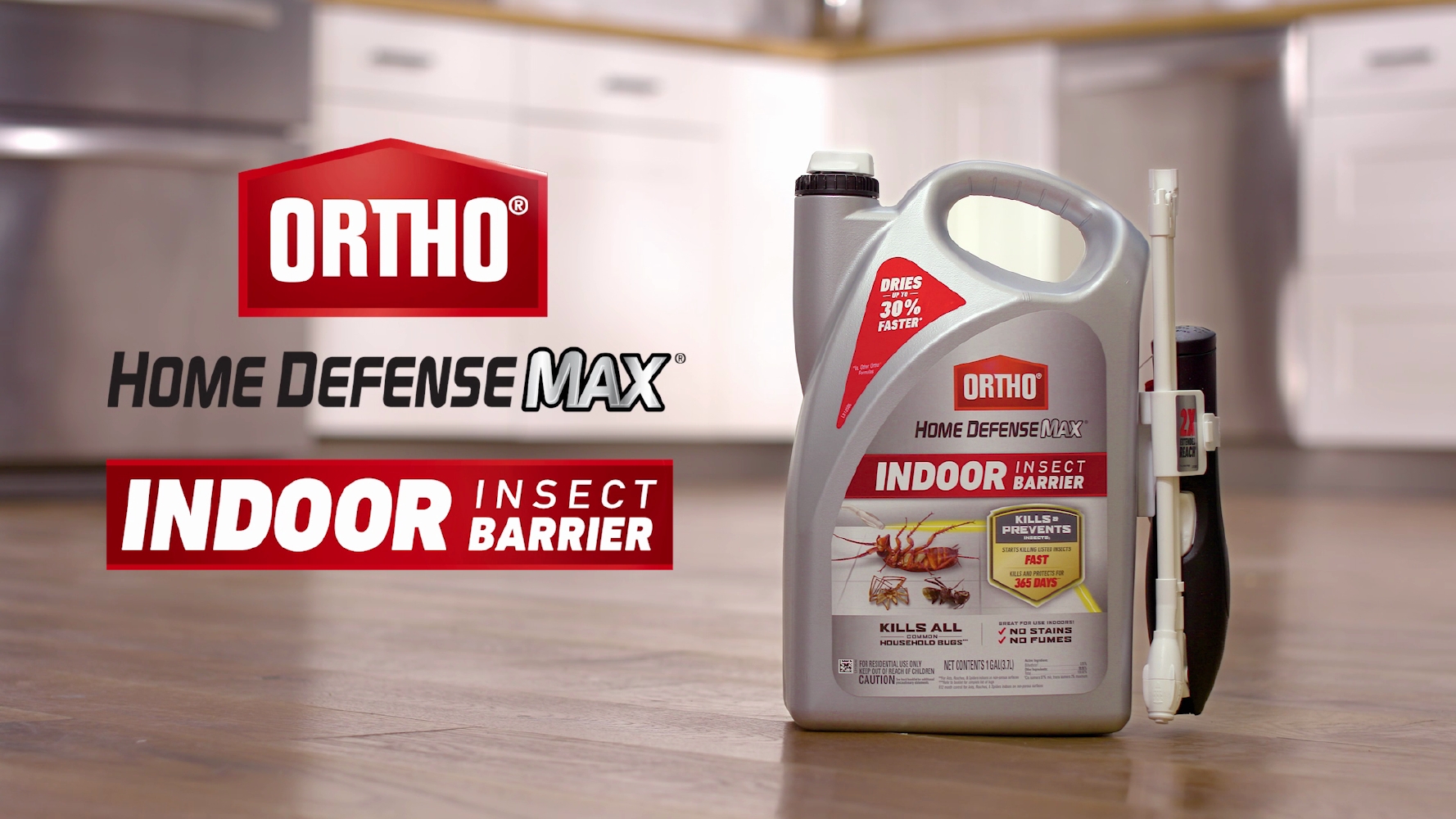 Watch Ortho Home Defense MAX Indoor Insect Barrier 1 gal RTU Wand on ...