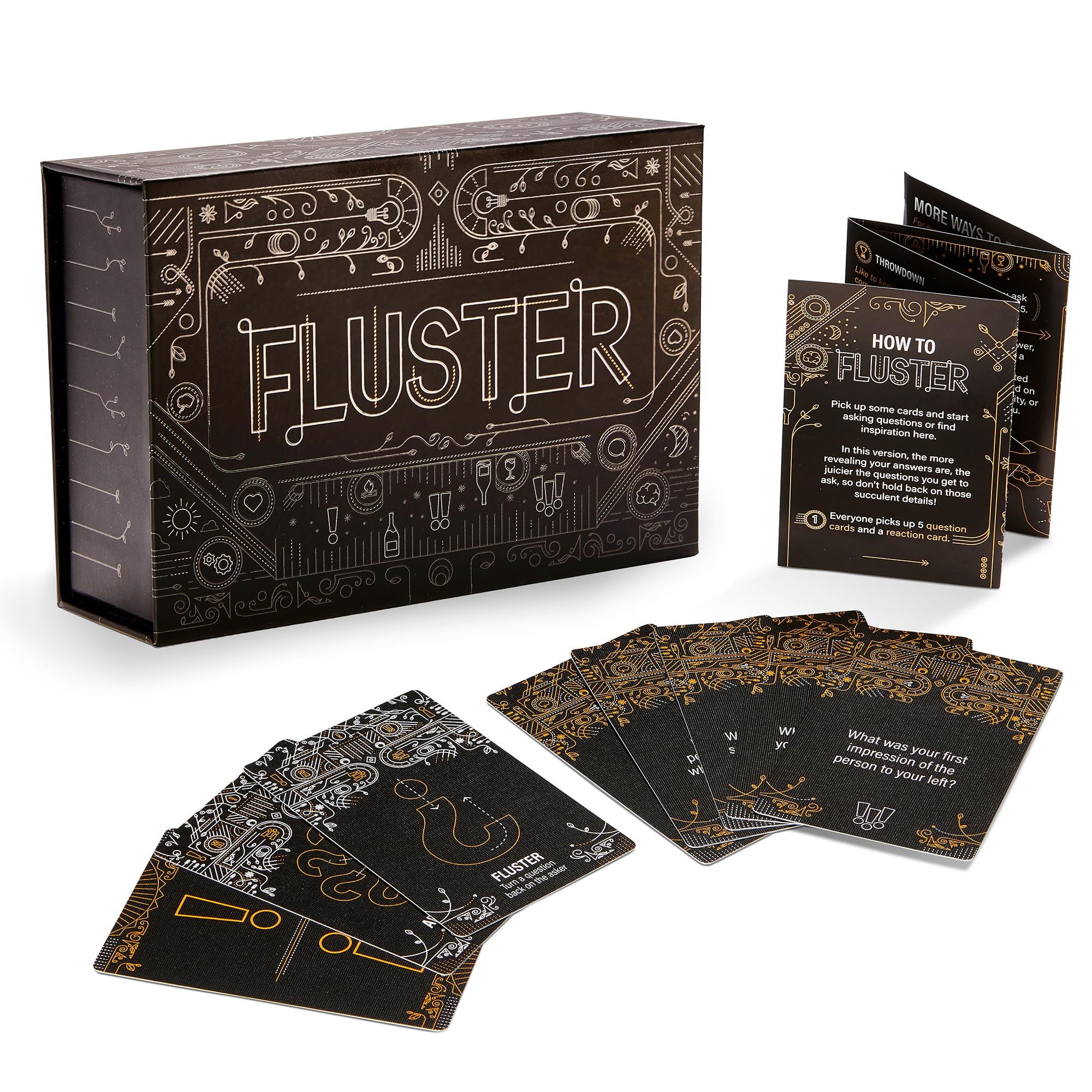 Amazon.com: FLUSTER Ice Breakers and Deep Conversation Cards for Adults ...