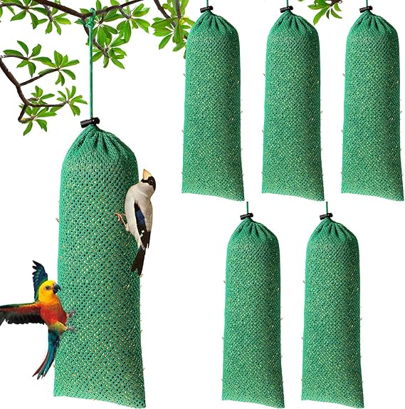Amazon.com : Weewooday 6 Pieces Finch Sock Feeder, Thistle Seed Sock ...