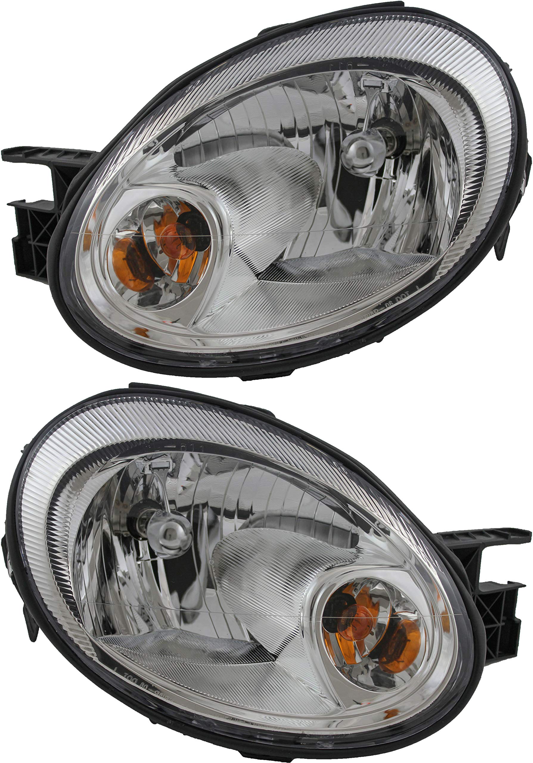 Amazon.com: For Dodge Neon Headlights Lamps Set 2003 2004 2005 Halogen ...