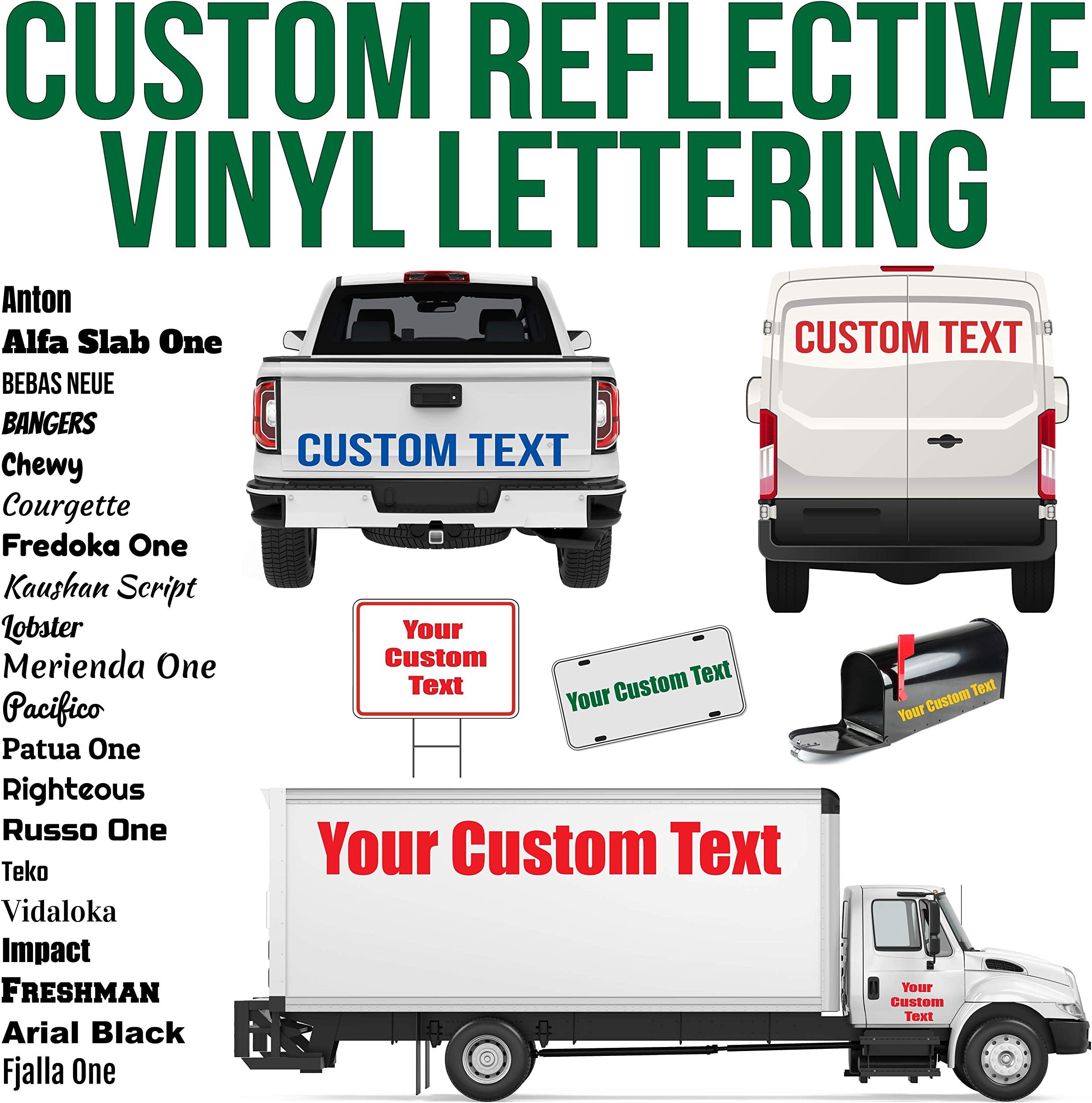 Amazon.com - Custom Truck Numbers & Letters (2 Sets) | US DOT Numbers ...