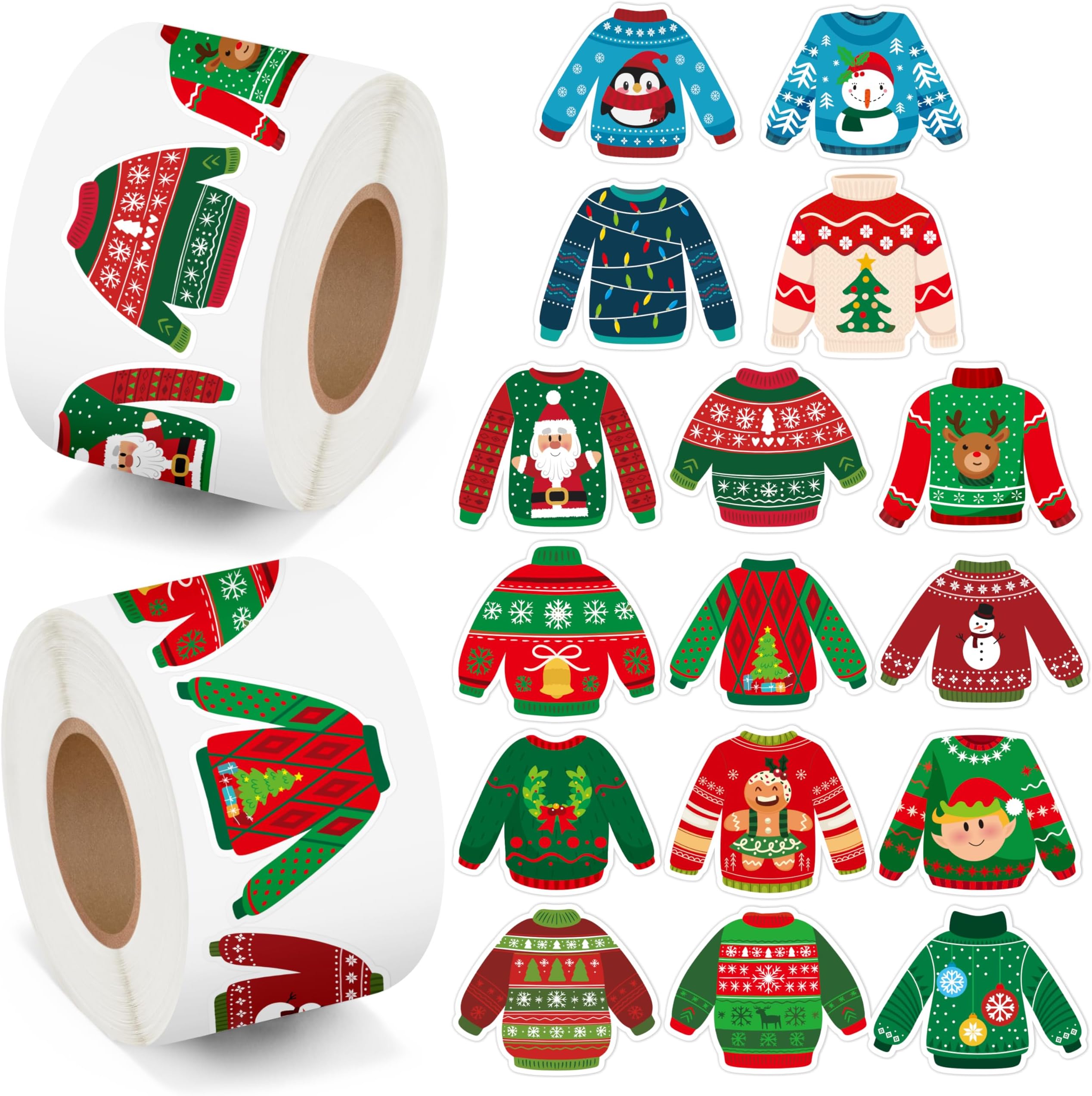 Amazon.com: Ugly Christmas Sweater Stickers by Violette Stickers