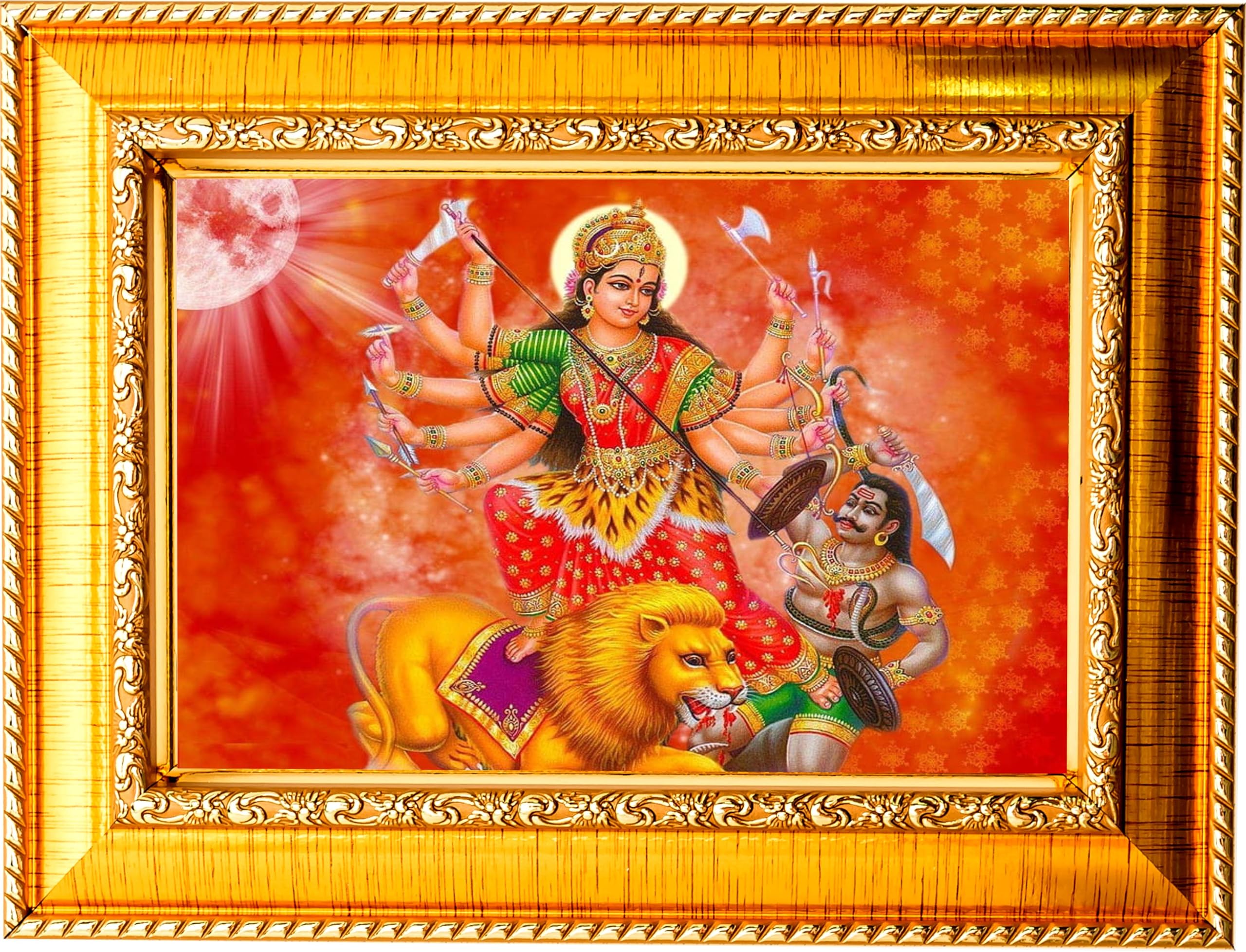 3d Navratri Wallpapers Nuoshopping Durga MAA NAV ROOP Photo Frame