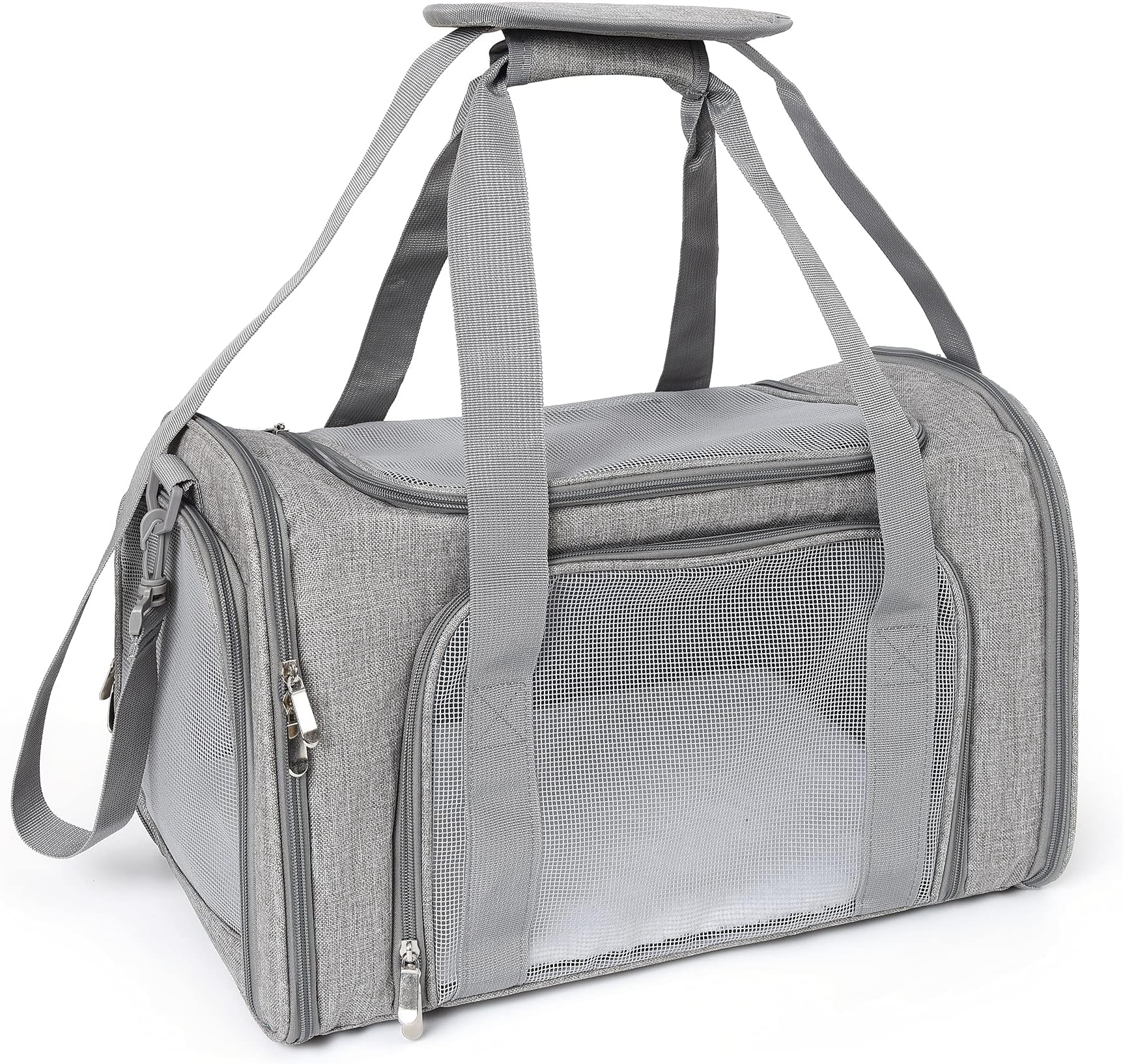 Amazon.com : FULUPET Collapsible Dog Crate, 18 Inch Cat Carrier Large, Travel Dog Crate ...