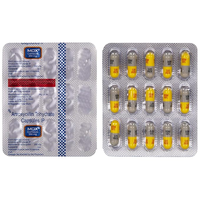 Mox 250 mg - Strip of 15 Capsules : Amazon.in: Fashion
