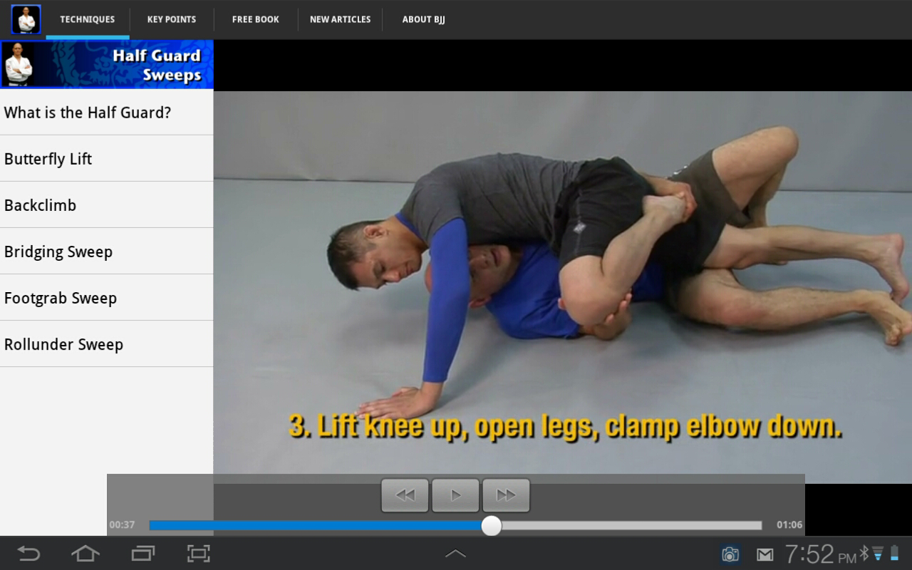 Grapplearts Guard Sweeps - Closed Guard, Open Guard and Half Guard ...