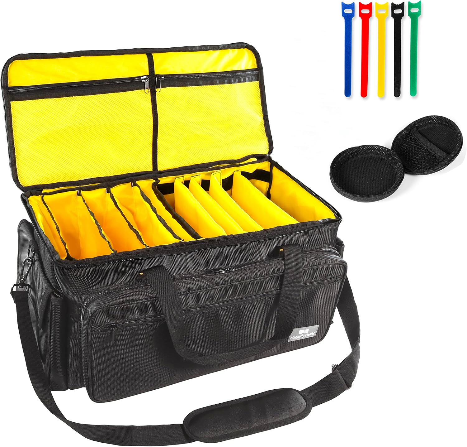 Magerdy Fields DJ Cable File Bag - 1680D Heavy Duty Fabric Gig Bag ...