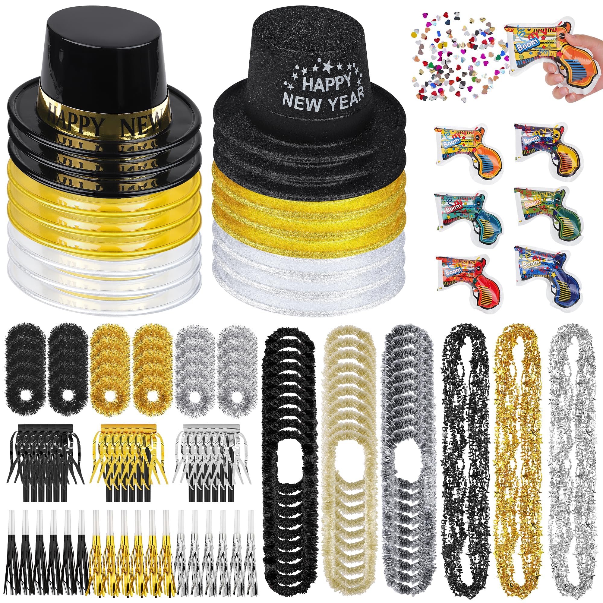 Amazon.com: Fovths 288 Pieces 2025 New Years Eve Party Supplies ...