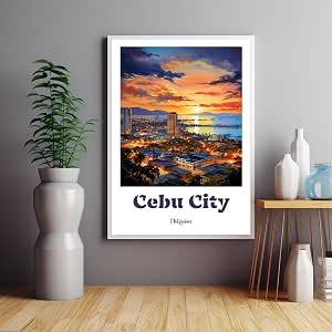 Amazon.com: Cebu City Poster, Cebu City Travel Print, Philippines Wall ...