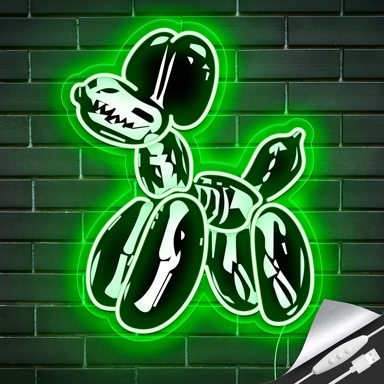 Amazon.com : GGK Balloon Dog X-Ray Neon Sign LED Neon Balloon Dog Wall ...