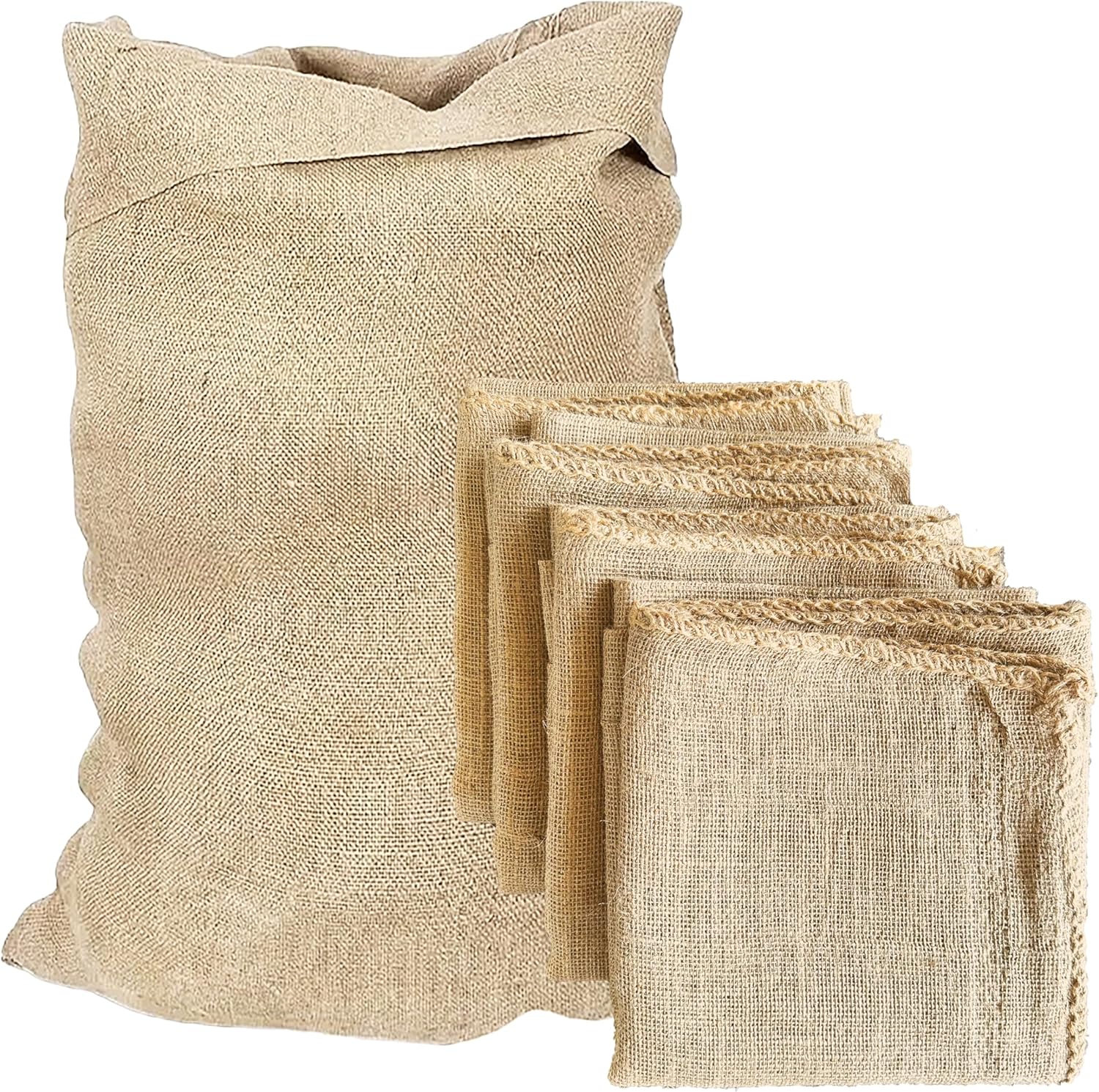 Amazon.com: B53 Pack of 4 23" x 40" Burlap Bags - Multipurpose Reusable ...