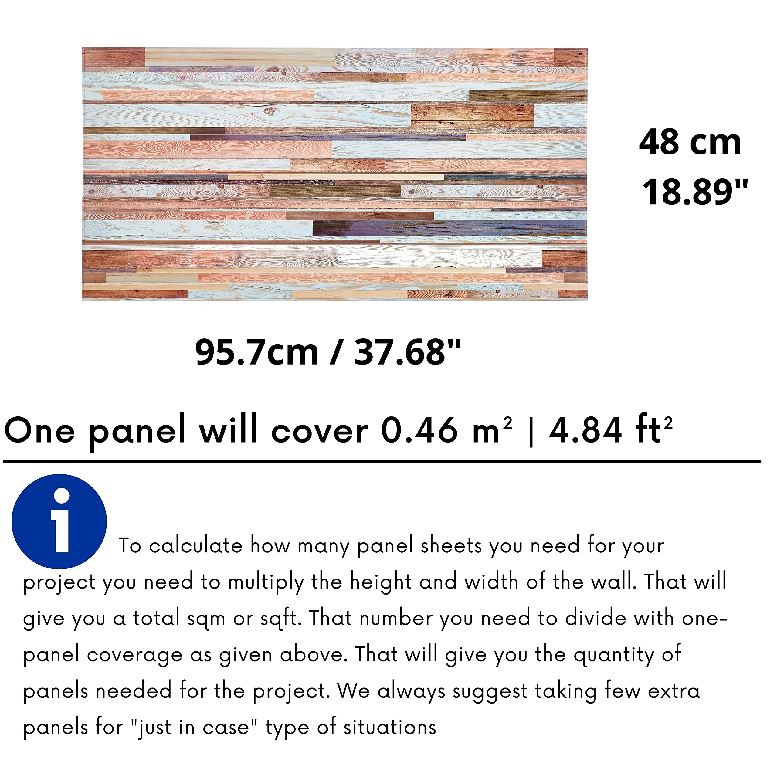Buy Reclaimed Barn Board Effect PVC Wall Cladding Panels - Set of 20 ...