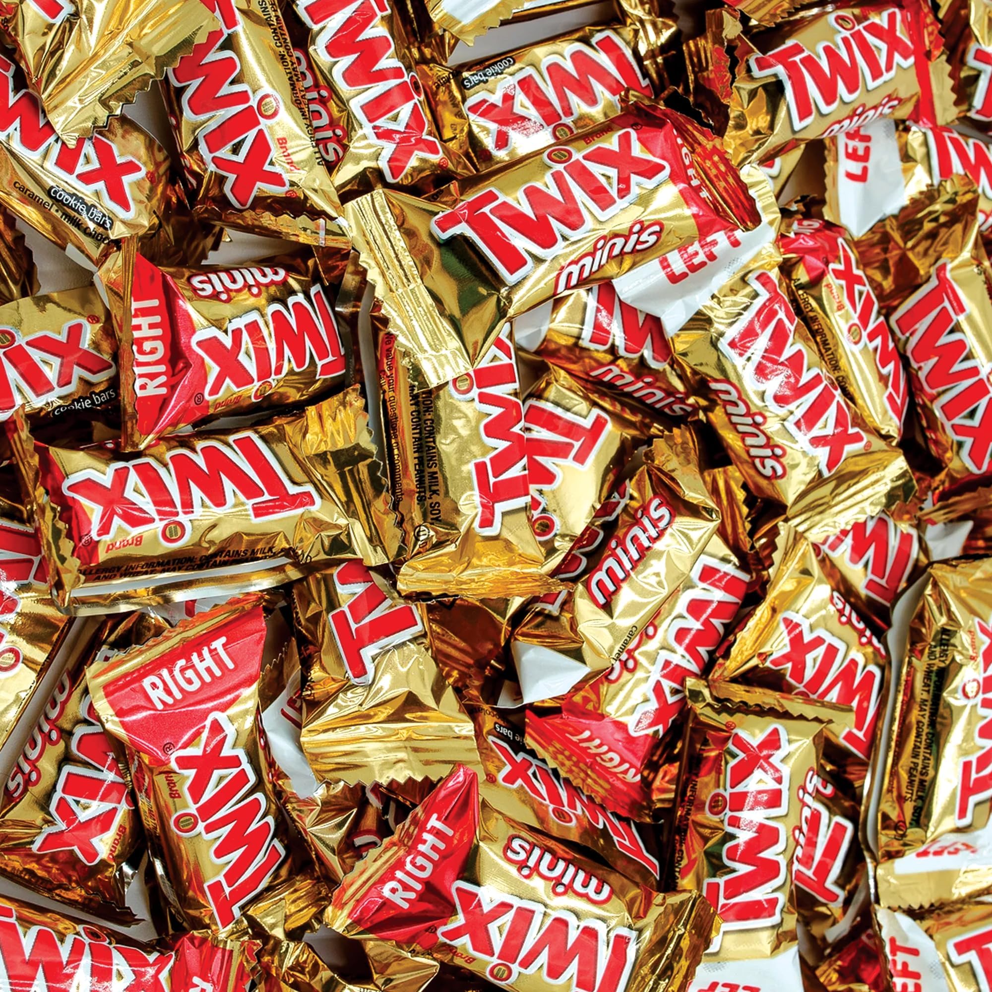 Amazon.com : Twix Fun Size Candy Bars Left and Right, 2lb Pack of Bulk ...