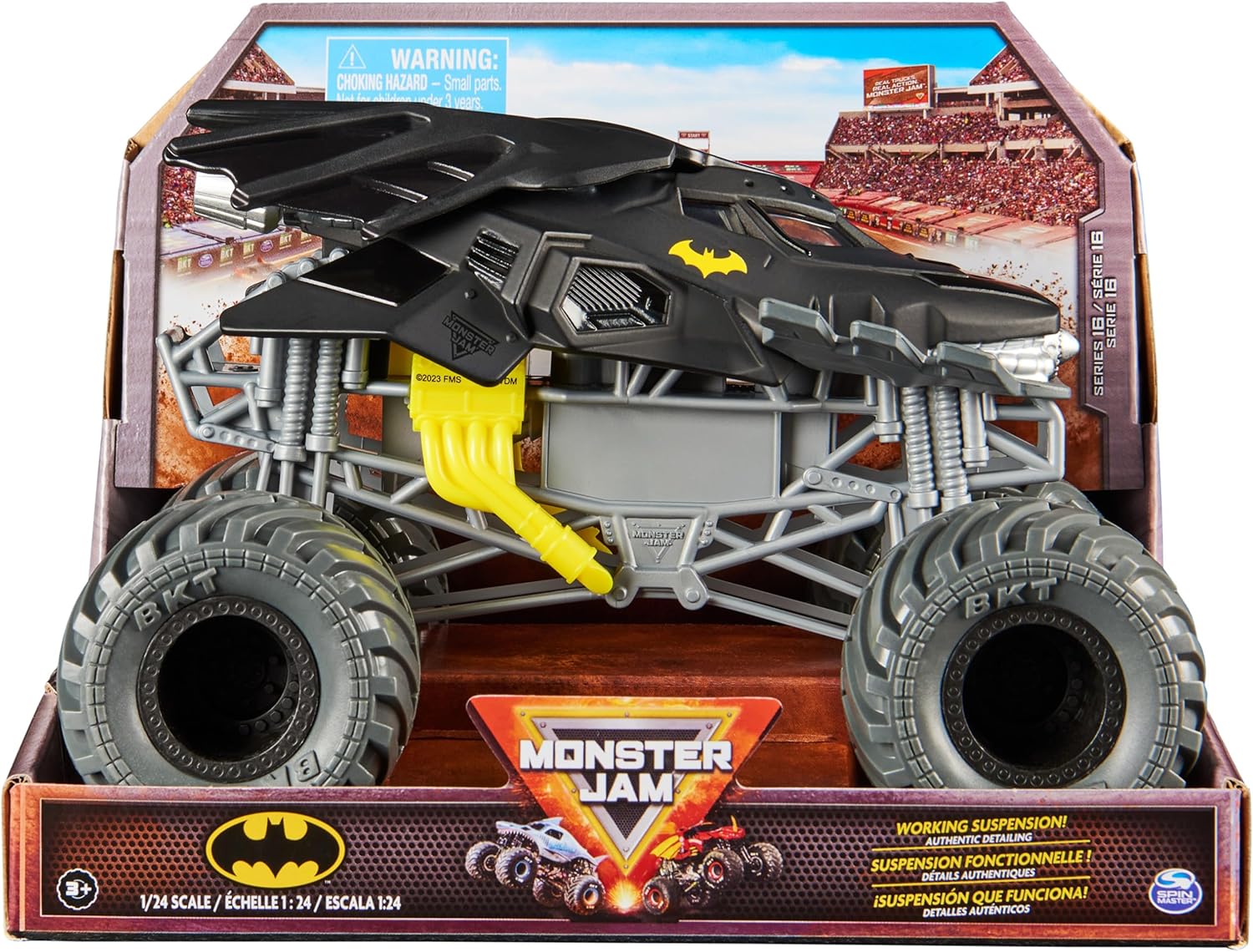 Amazon.com: Monster Jam, Official Batman Monster Truck - Retro ...