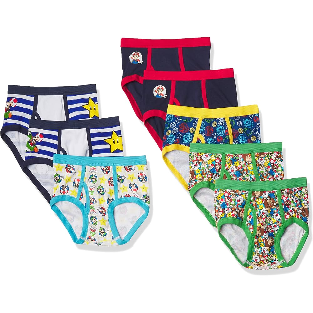 $4/mo - Finance Nintendo boys 8 Pack 100% Combed Cotton Briefs With ...