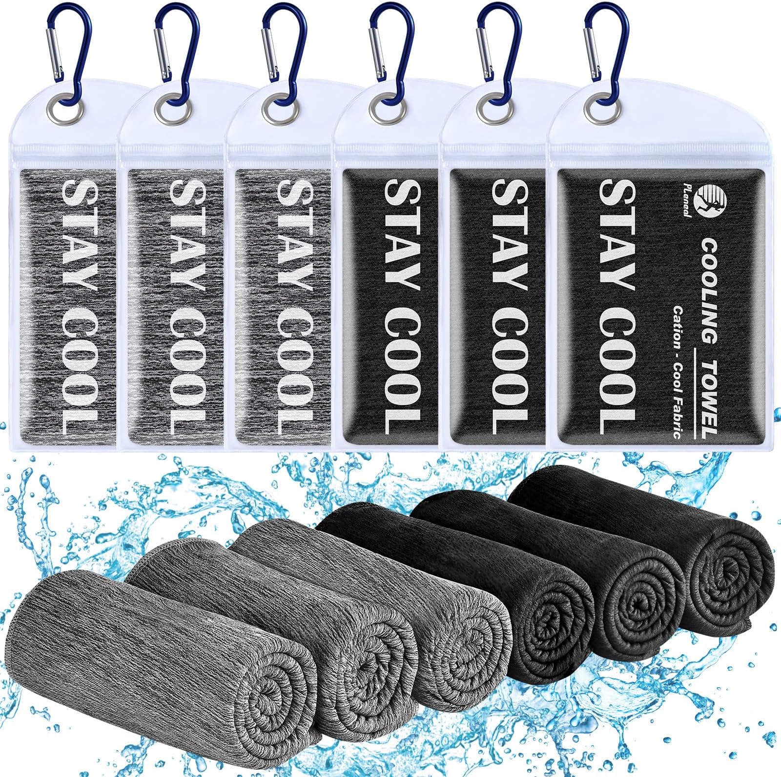 Amazon.com: 4 Packs Cooling Towels, 40" x 12" Microfiber Cooling Towels ...