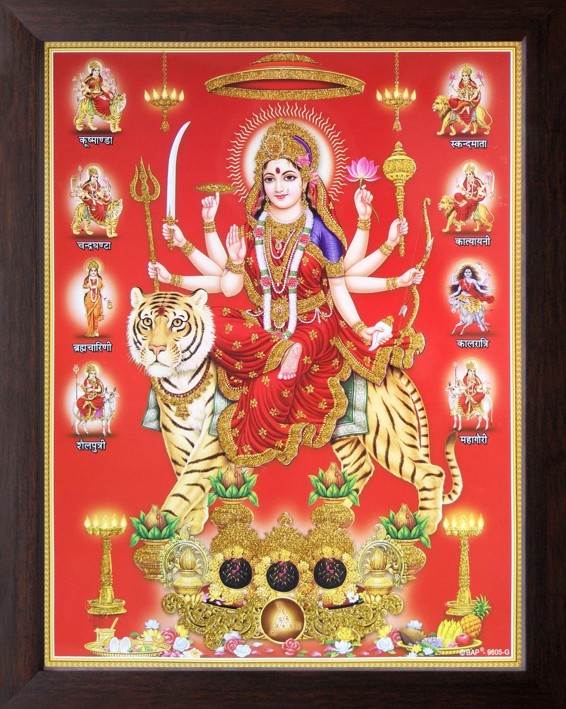 Buy Art n Store Synthetic & Acrylic Religious - Goddess Durga/Ambe ...
