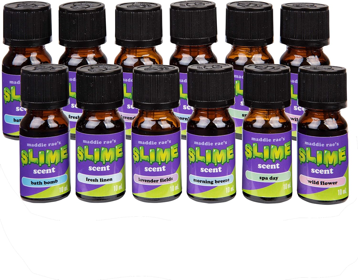 Amazon.com: Maddie Rae's Slime Scented Oils (12 Pack) - XLarge 10ml ...