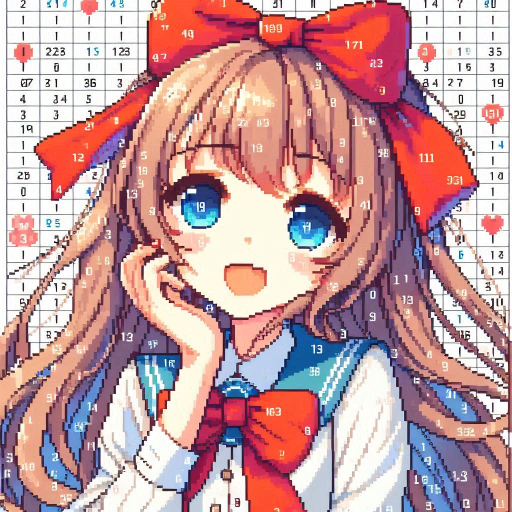 Anime Pixel Art Coloring Book free : Color by number - Anime Coloring ...