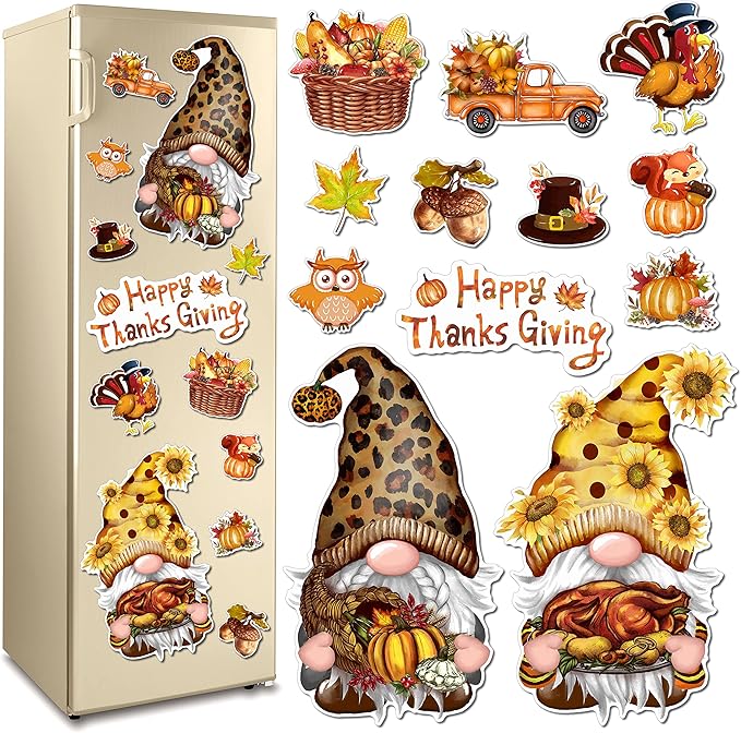 Amazon.com: Fall Thanksgiving Magnets Decoration 12Pcs, Refrigerator ...