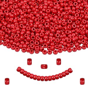 Amazon.com: KAKW Red Pony Beads - 1000 Pcs Plastic Beads for Friendship ...