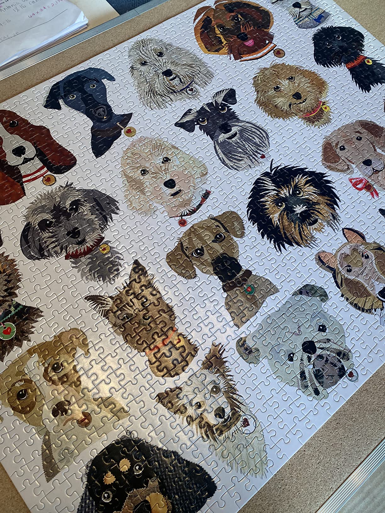 Amazon.com: Galison Paper Dogs 1000 Piece Puzzle - 1000 Piece Jigsaw ...