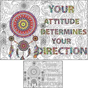 Amazon.com: Large Wall Coloring Poster for Adults and Kids - Giant ...