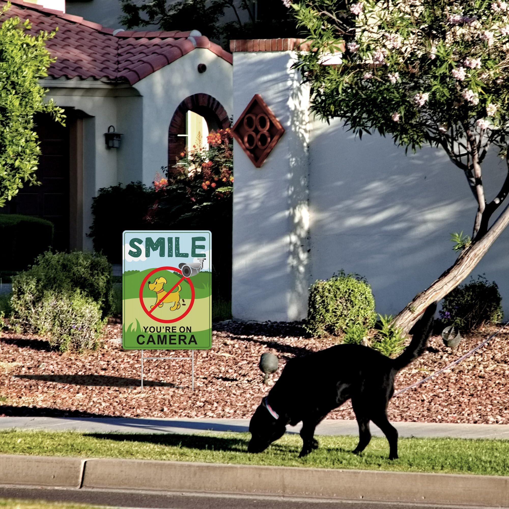 Snapklik.com : Funny Smile Youre On Camera Yard Signs