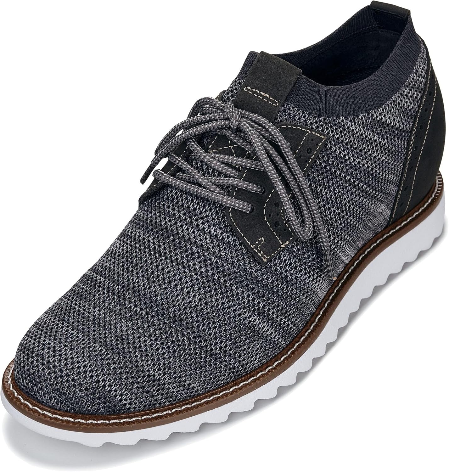 Amazon.com | CALTO Men's Invisible Height Increasing Elevator Shoes ...