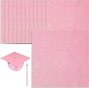 Amazon.com : Sparkling Glitter Grad Caps Cardstock for Graduation Cap ...