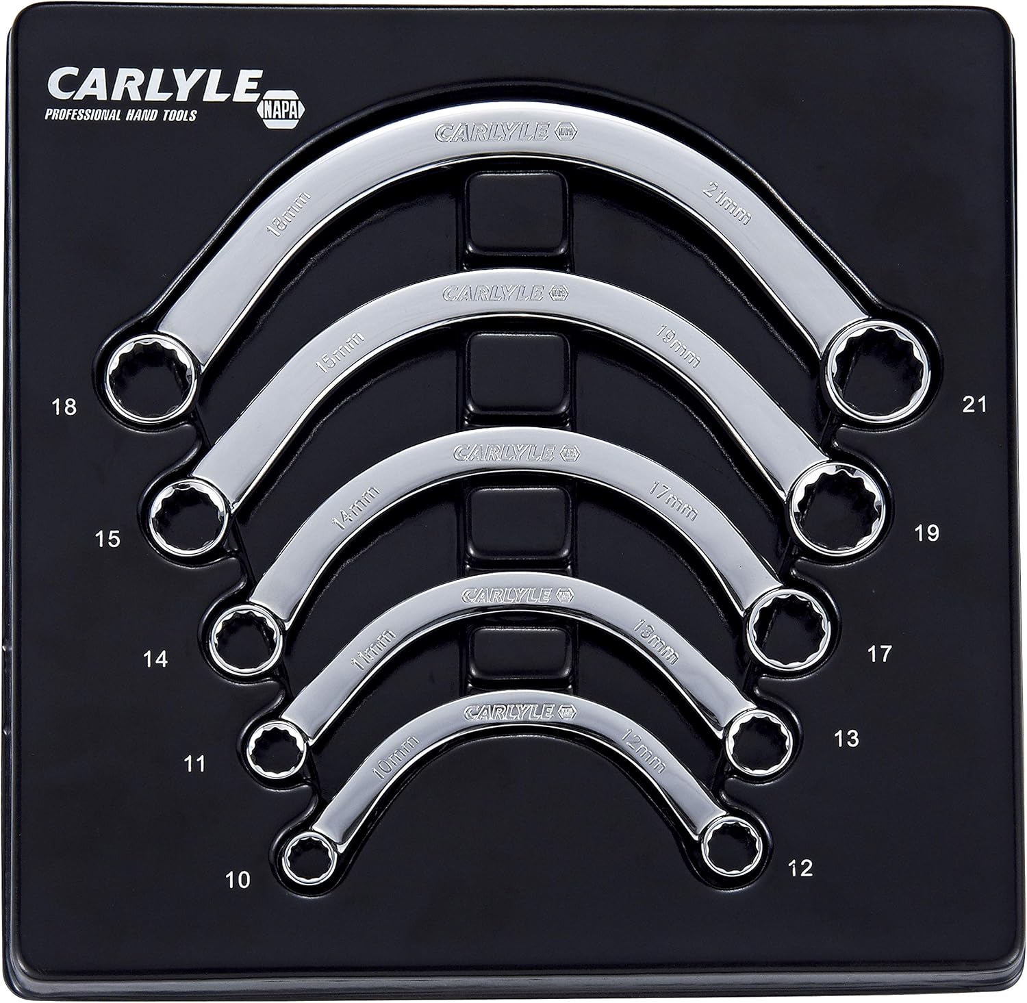Carlyle Hand Tools Spanner Set - Half Moon - Metric - 5 Piece : Amazon ...