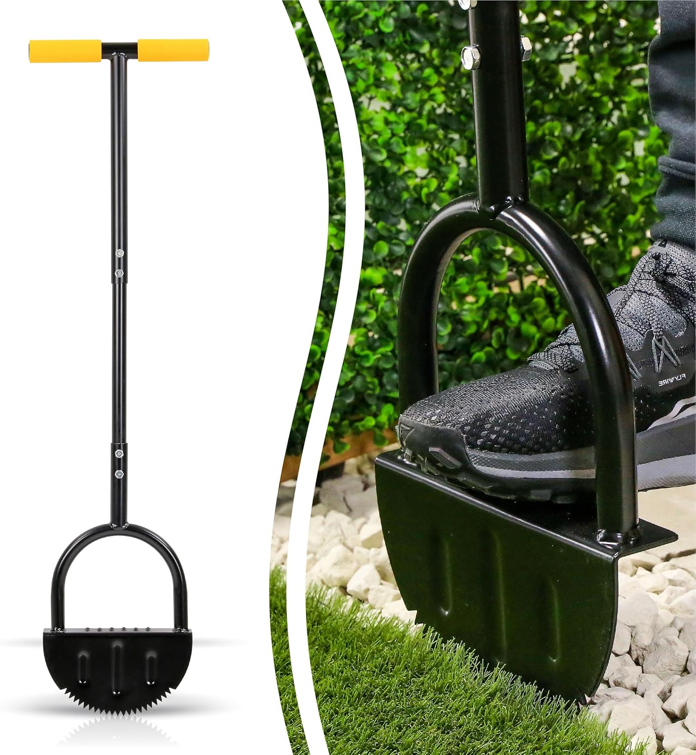 Taylor & Brown Lawn Edging Tool for Garden Borders, Step Lawn Edger ...