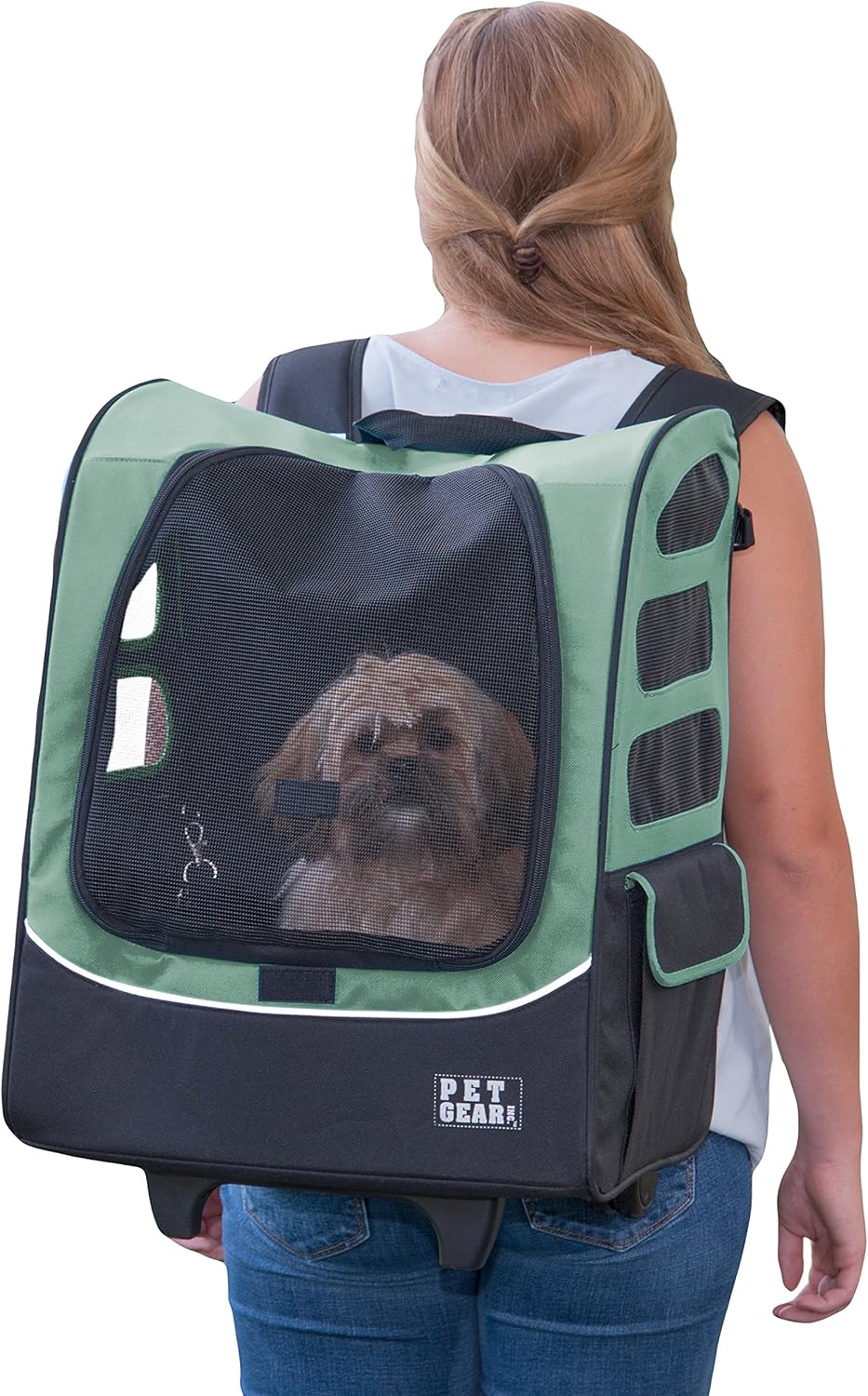 Amazon.com : Pet Gear I-GO2 Roller Backpack, Travel Carrier, Car Seat ...