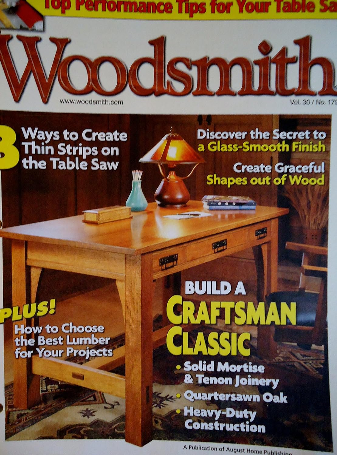 Woodsmith Magazine Vol. 30, No. 179 October/November 2008: Amazon.com ...