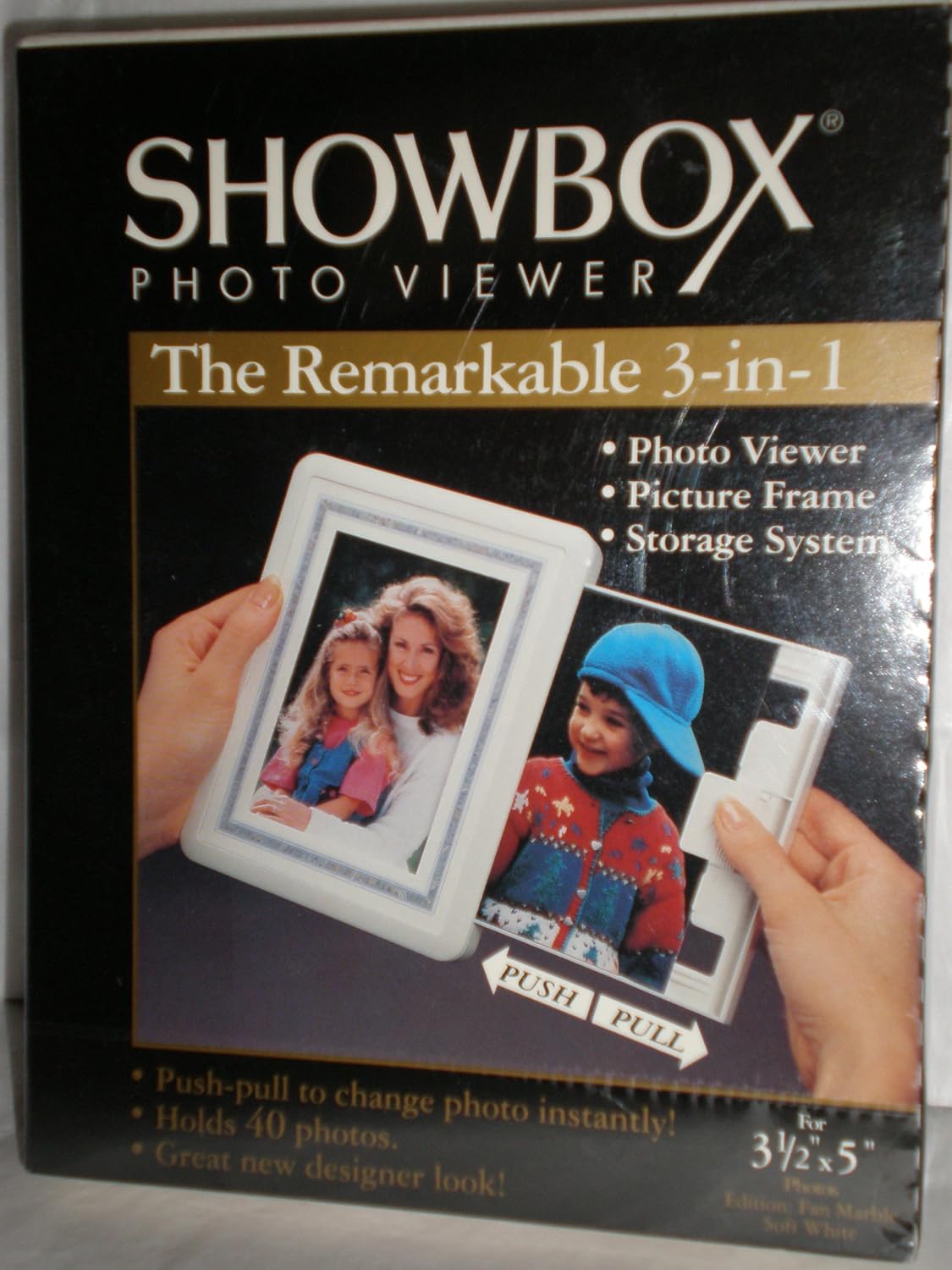 Amazon.com : Showbox Photo Picture Viewer, Fan Marble Soft White, 3.5 ...