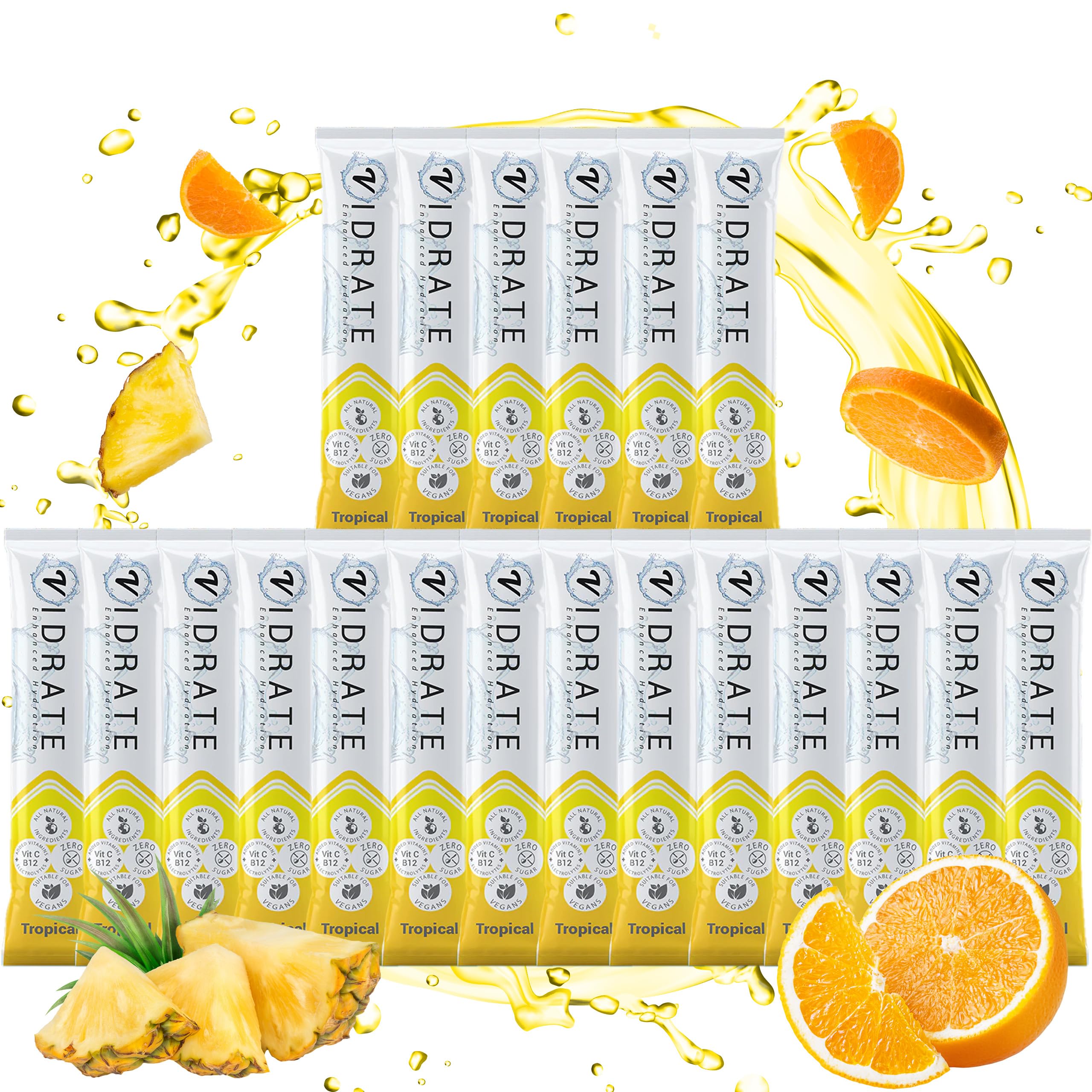 Electrolytes Powder - Hydration Sachets Packed with Vitamins - Zero ...