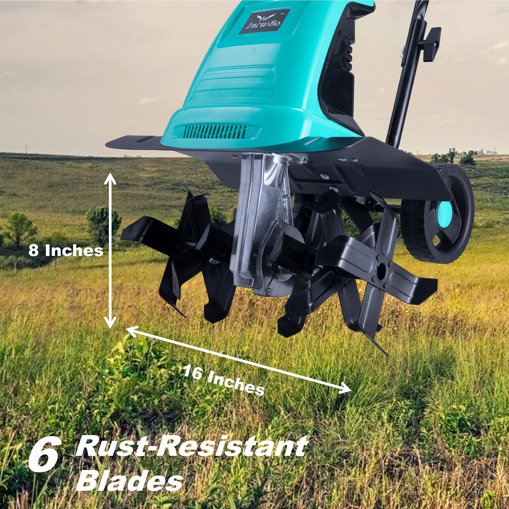 Snapklik.com : Tiller 135AMP Rototiller For Garden Corded Electric ...