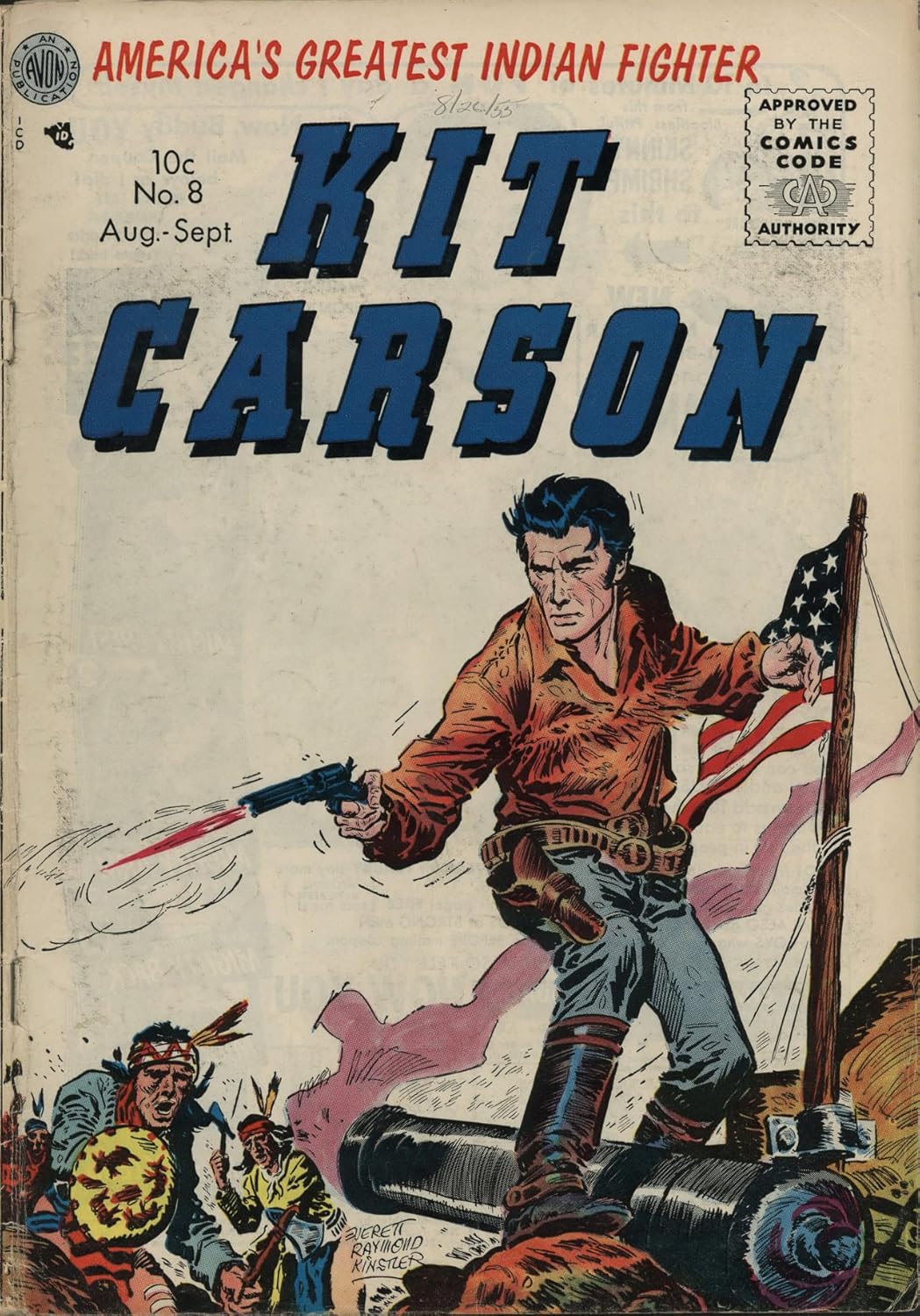 Amazon.com: POSTER comics cover Avon Kit Carson 8 Vintage Wall Art ...