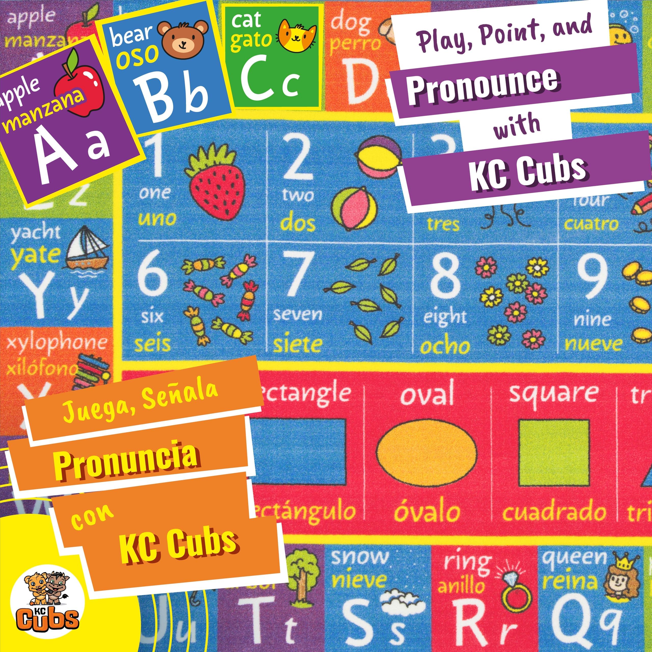 Amazon.com: KC Cubs ABC Alphabet, Numbers & Shapes Educational Learning ...