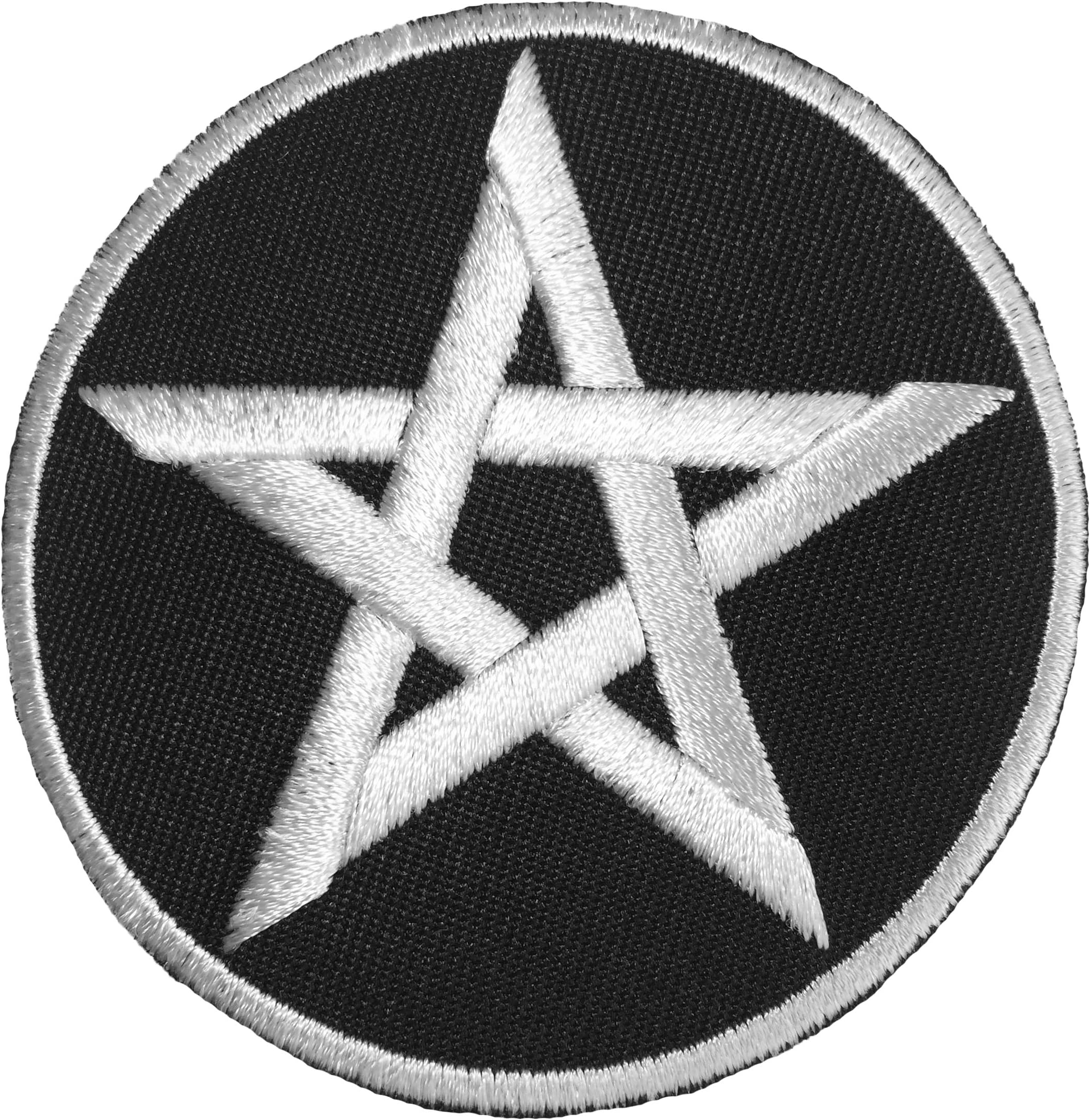 Amazon.com: Cute-Patch Pentacle Pentagram Magic Wicca Goth Witchcraft Embroidered iron on sew on ...