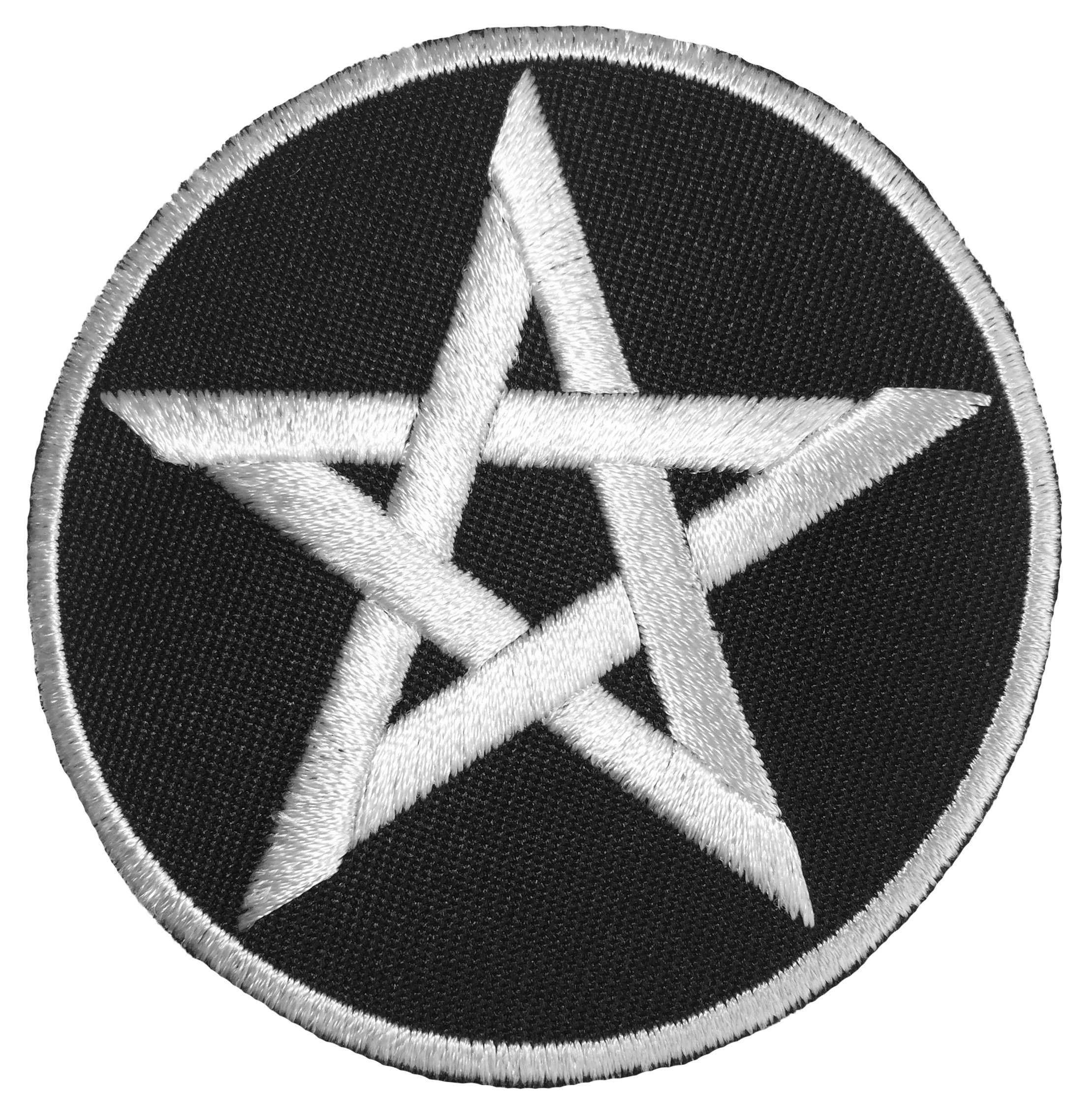 Amazon.com: Pentacle Sign Sew on Iron on Applique Embroidered Emblem ...