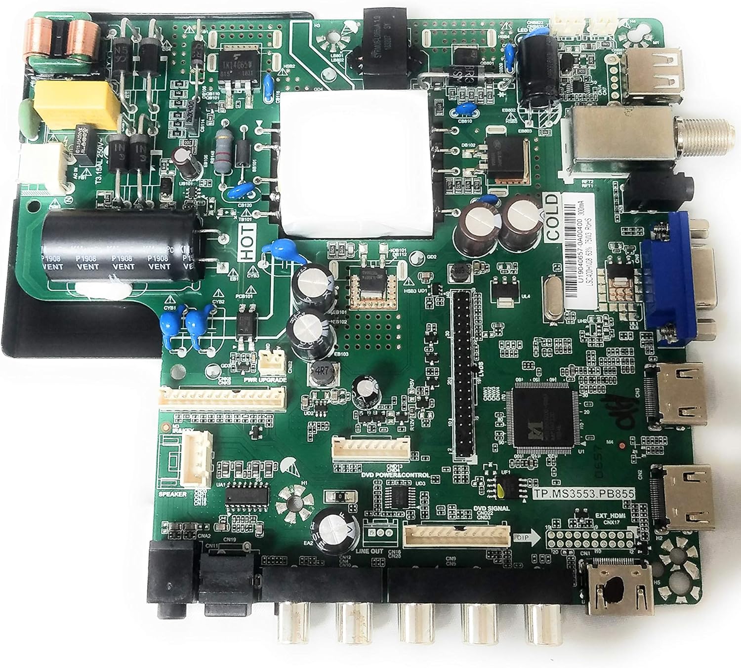 Amazon.com: Main Power Supply Board TP.MS3553.PB855, LSC400HN08 for RCA ...