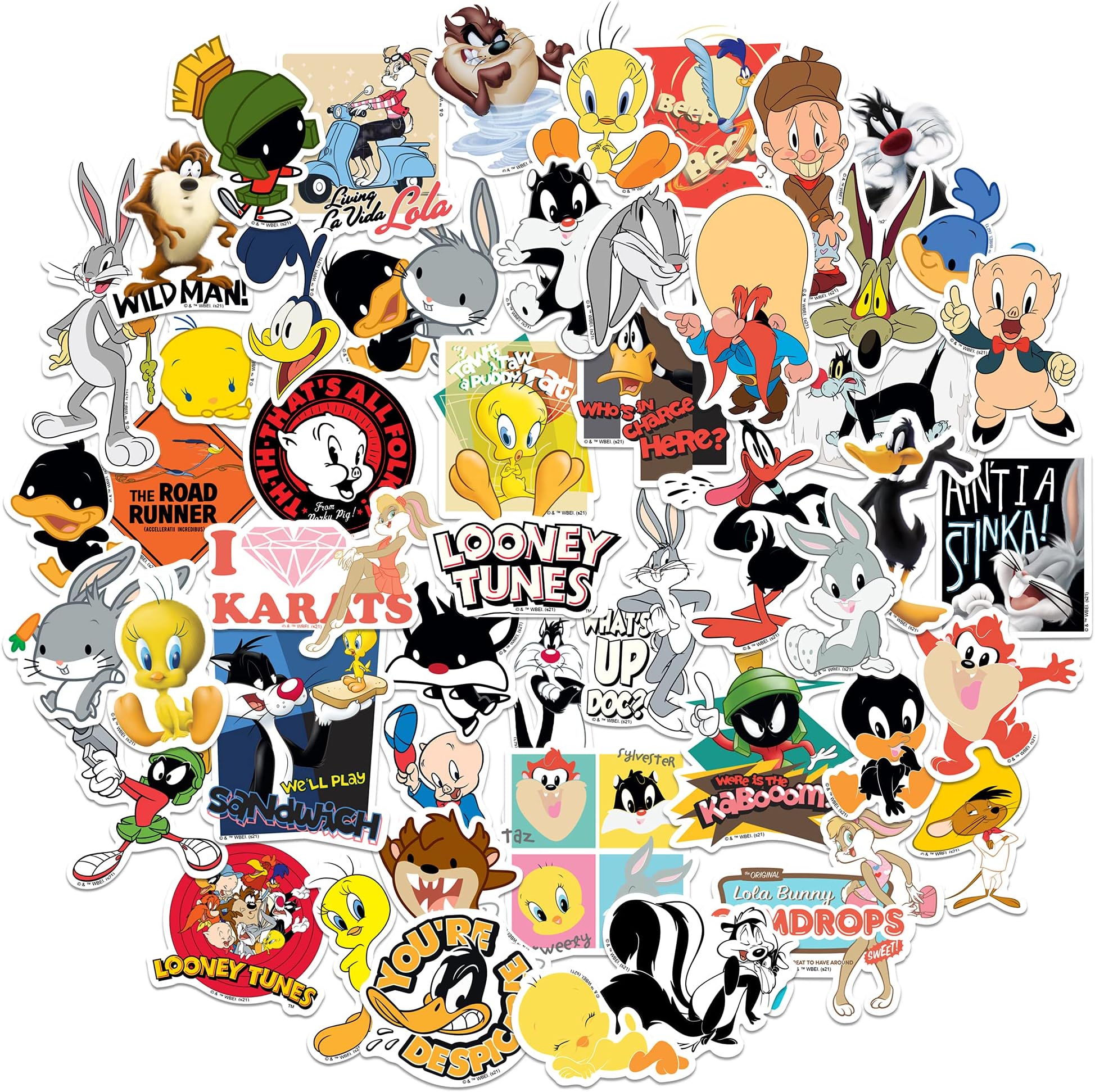 Amazon.com - BIKERSTUFFUS Bunny Cartoon Bumper Sticker Tool Box ...