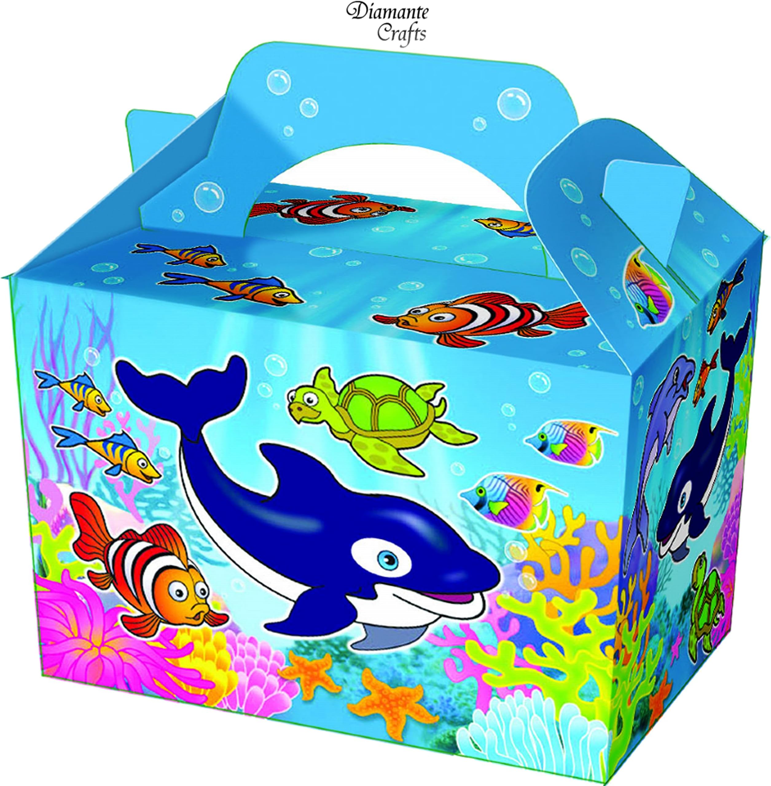 Diamante Crafts 10 Party Boxes -Themed Character Cardboard Lunch Food ...