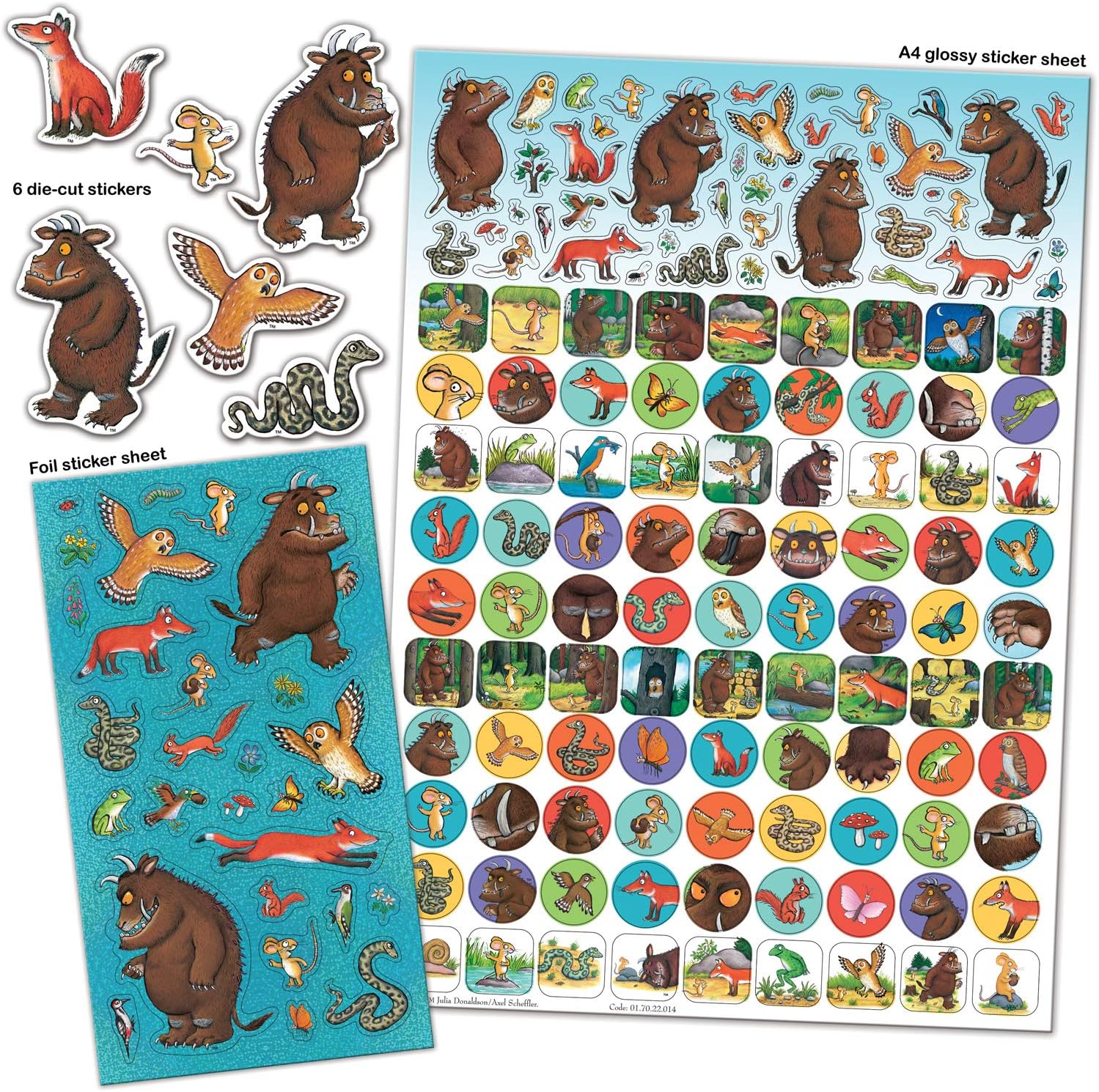 Amazon.com: Paper Projects 01.70.22.014 The Gruffalo Mega Sticker Pack ...