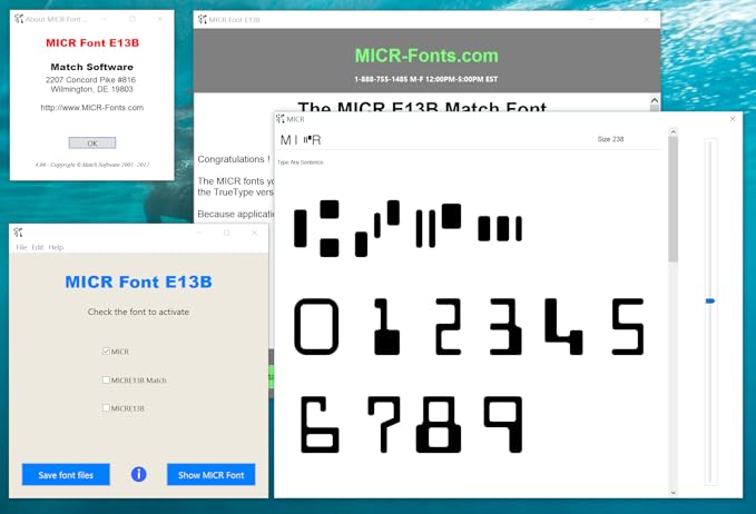 MICR Font E13B App [Download] : Amazon.de: Software